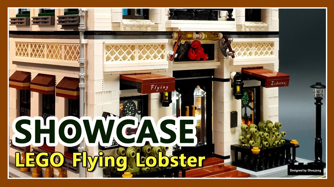 LEGO MOC Modular Showcase 4K [ Flying Lobster ] Seafood Restaurant ...