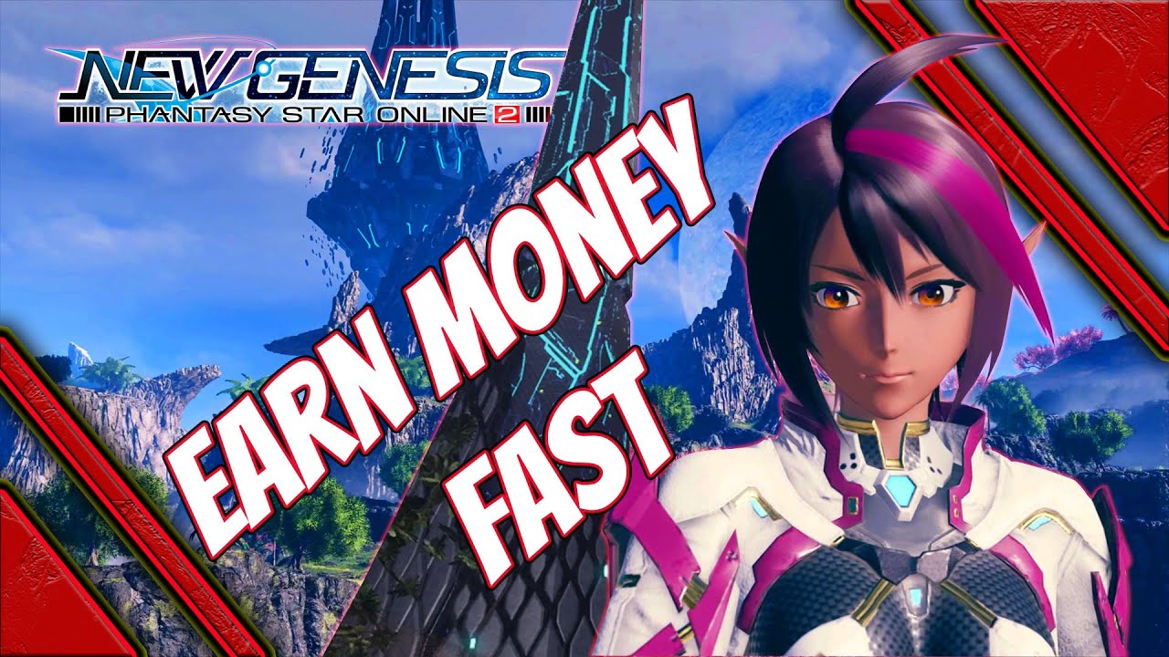 PSO2 New Genesis how to earn money meseta fast as a new beginner player ...