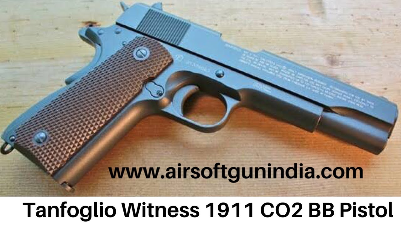 Tanfoglio Witness 1911 CO2 BB Pistol - YouTube