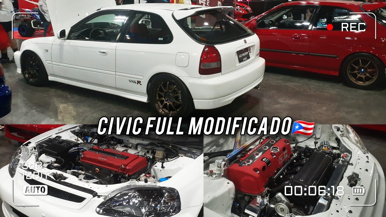 Honda Civic Full Modificado en Puerto Rico - YouTube