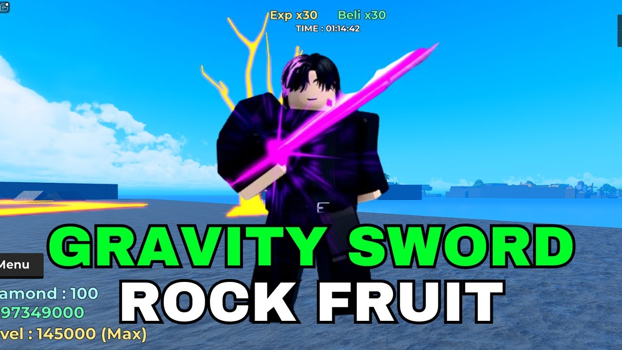 HOW TO GET GRAVITY SWORD IN ROCK FRUIT ROBLOX - YouTube