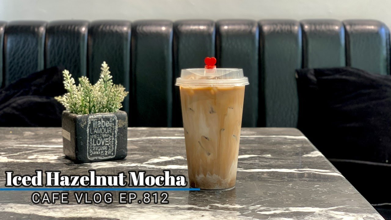 Cafe Vlog EP.812 | Iced Hazelnut Mocha | Coffee drinks | How to make ...