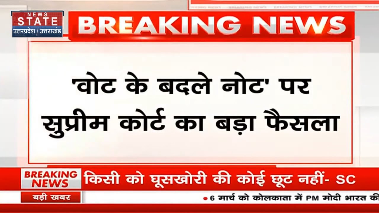 Vote For Note Case: वोट के बदले नोट केस में 1998 का Supreme Court ने ...