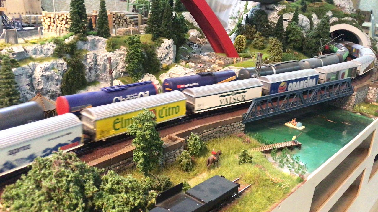 Train miniature ho Marklin circulation de trains Suisses (partie 2 ...