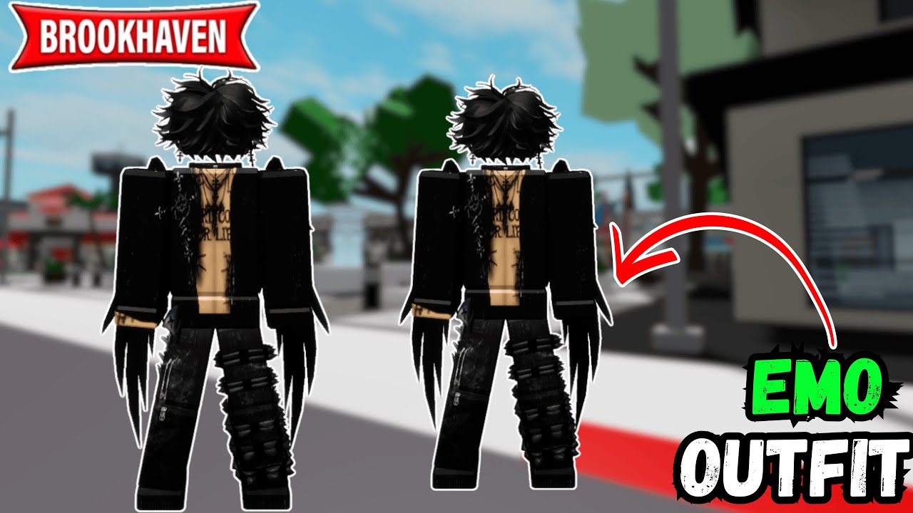 OUTFIT SIMPLE EMO For Boy In Brookhaven ID/CODES - Roblox - YouTube