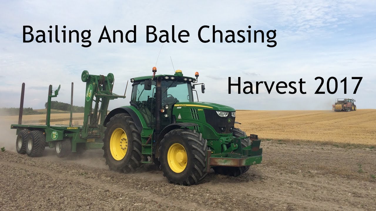 Harvest 2017- Baling And Bale Chasing - YouTube