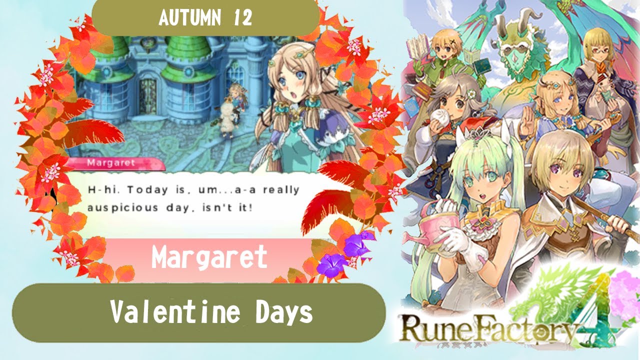 Rune Factory 4 | Valentine Days [Margaret] - YouTube
