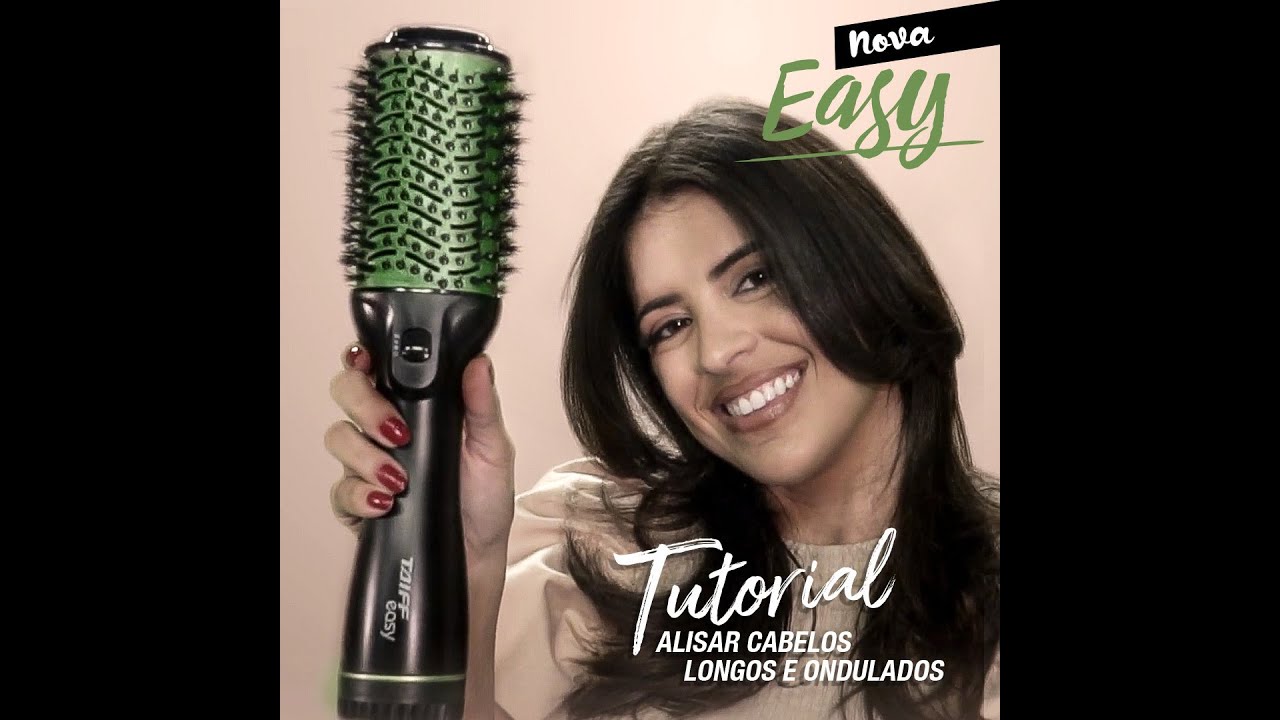 Tutorial Alisar Cabelos Longos e Ondulados - YouTube