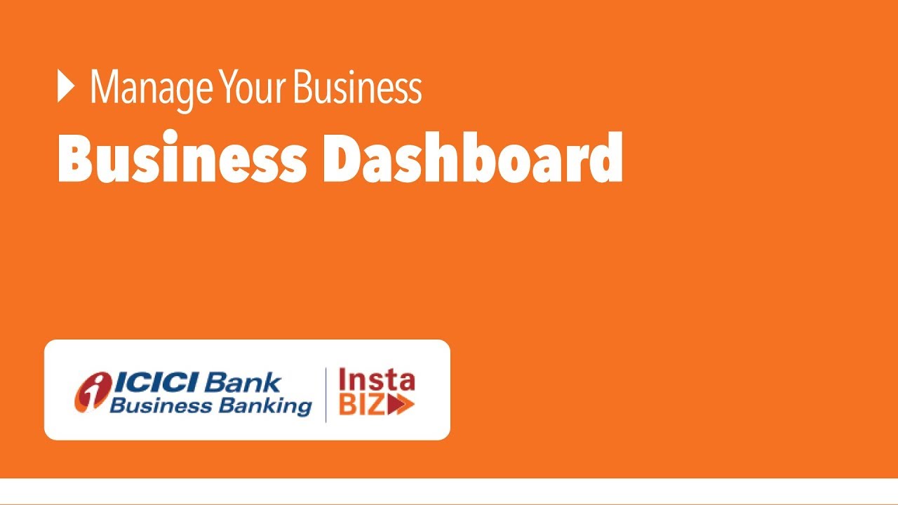 Business Dashboard | InstaBIZ - ICICI Bank - YouTube
