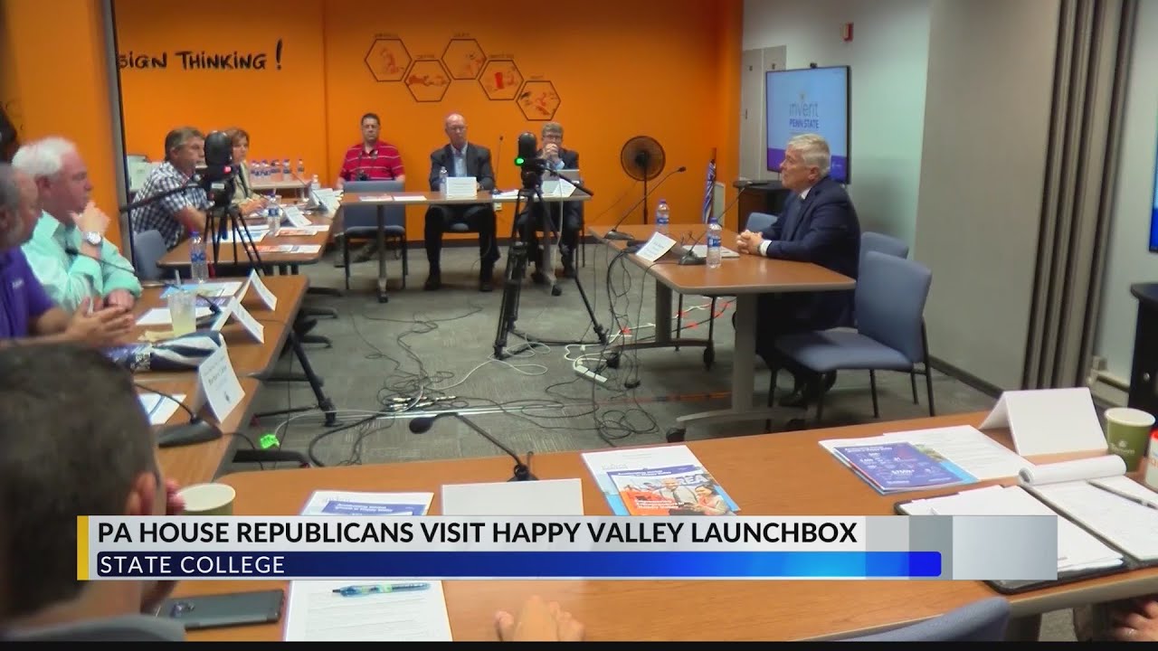 PA House Republicans Visit Happy Valley Launchbox - YouTube