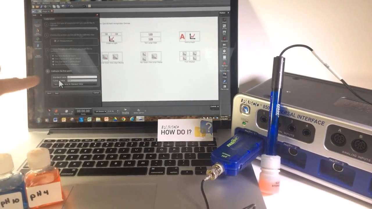 pH 센서 보정 (Calibrate a pH Sensor) - Capstone - YouTube