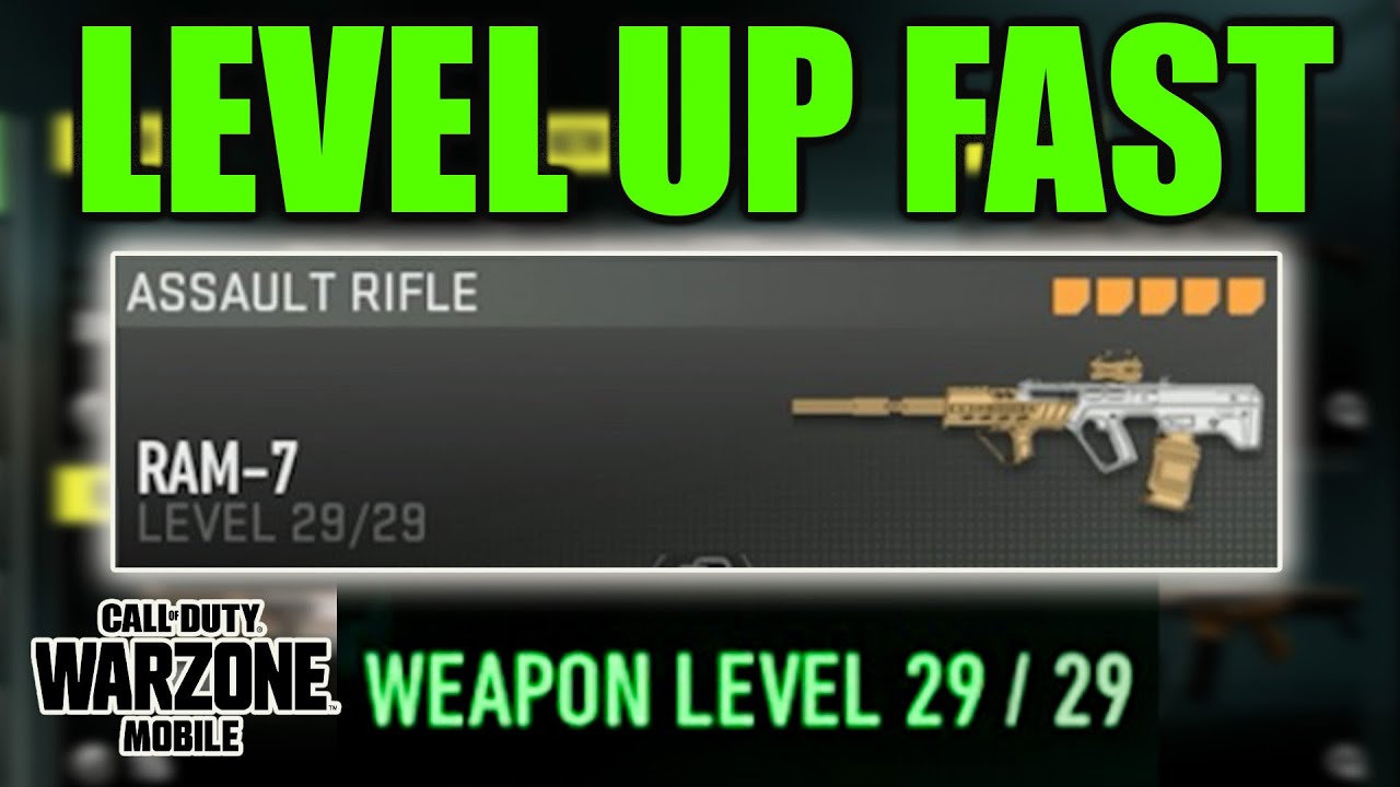 Best Way To Level Up Your Guns in WARZONE Mobile - YouTube