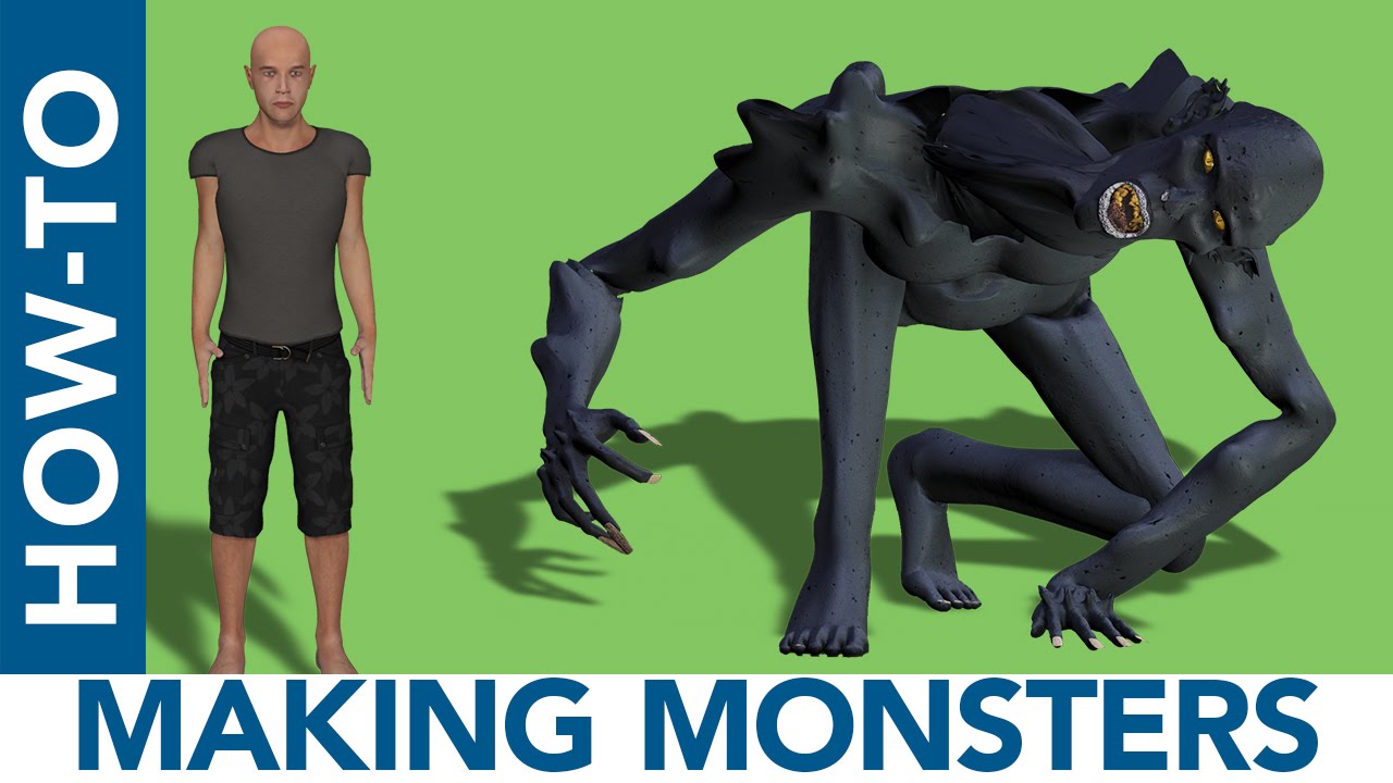 How-To #31: Making Monsters | Poser - YouTube
