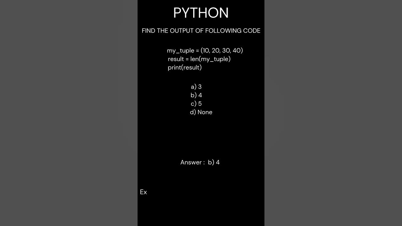Day 29 Python Coding Challenge! 💡 Can You Guess the Output?#shorts #short#coding - YouTube