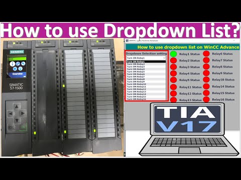 How to use Dropdown List on TIA Portal V17 with WinCC Advance? - YouTube