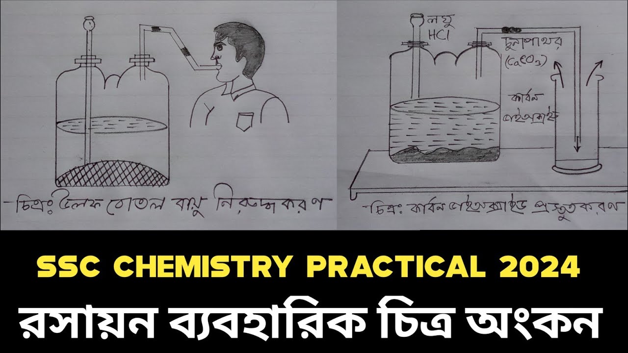 Ssc 2024 Chemistry practical | চিত্র উলফ বোতল বায়ু নিরুদ্ধকরণ | চিত্র ...