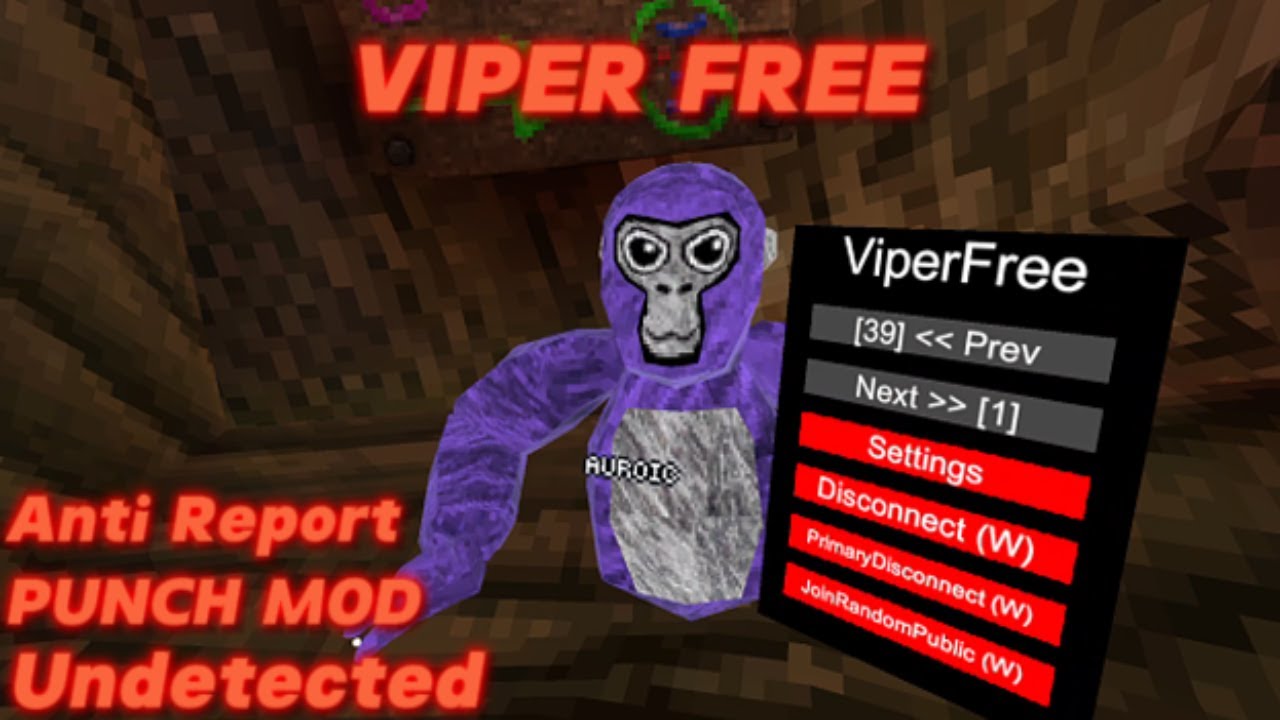 THIS MOD MENU IS INSANE! (Viper Free V2) Gorilla Tag - YouTube