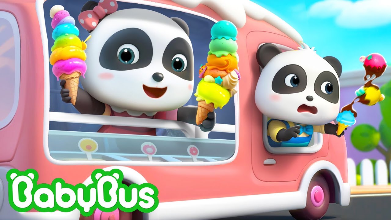 Olha o Carrinho de Sorvete, Kiki e Miumiu! | Família Bebê Panda ...