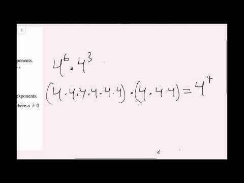 Properties of Exponents (6.1 Big Ideas Math - Algebra 1) - YouTube