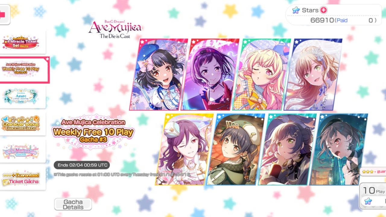 BanG Dream EN Ave Mujica 🎭😈🎤 Anime Celebration Weekly Free 10 Play ...