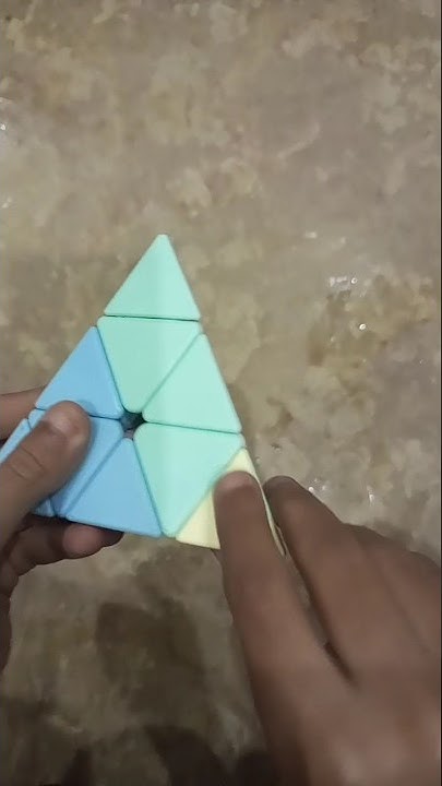 Pyraminx cube tricks #cubetricks #cubetrick #cubetrickvideo #cubes #cubingshorts #pyraminx # ...