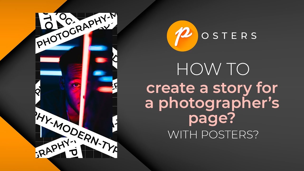 How to create a story for a photographer's page in the Posters ...