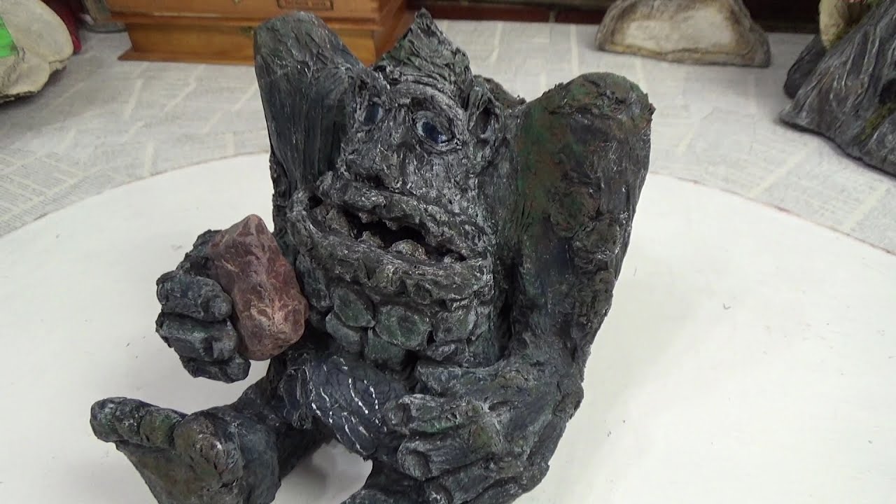 How I Made Rock Biter With Foil Tape and Paper Towels - YouTube