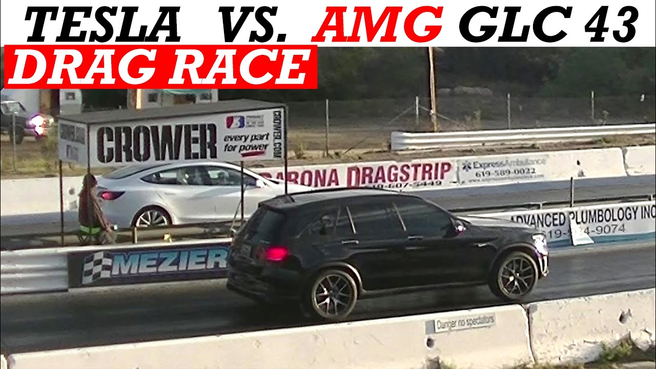 2019 Tesla Model 3 Performance vs. 2021 Mercedes AMG GLC 43 - YouTube
