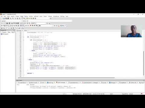 quadratic equation using c - YouTube
