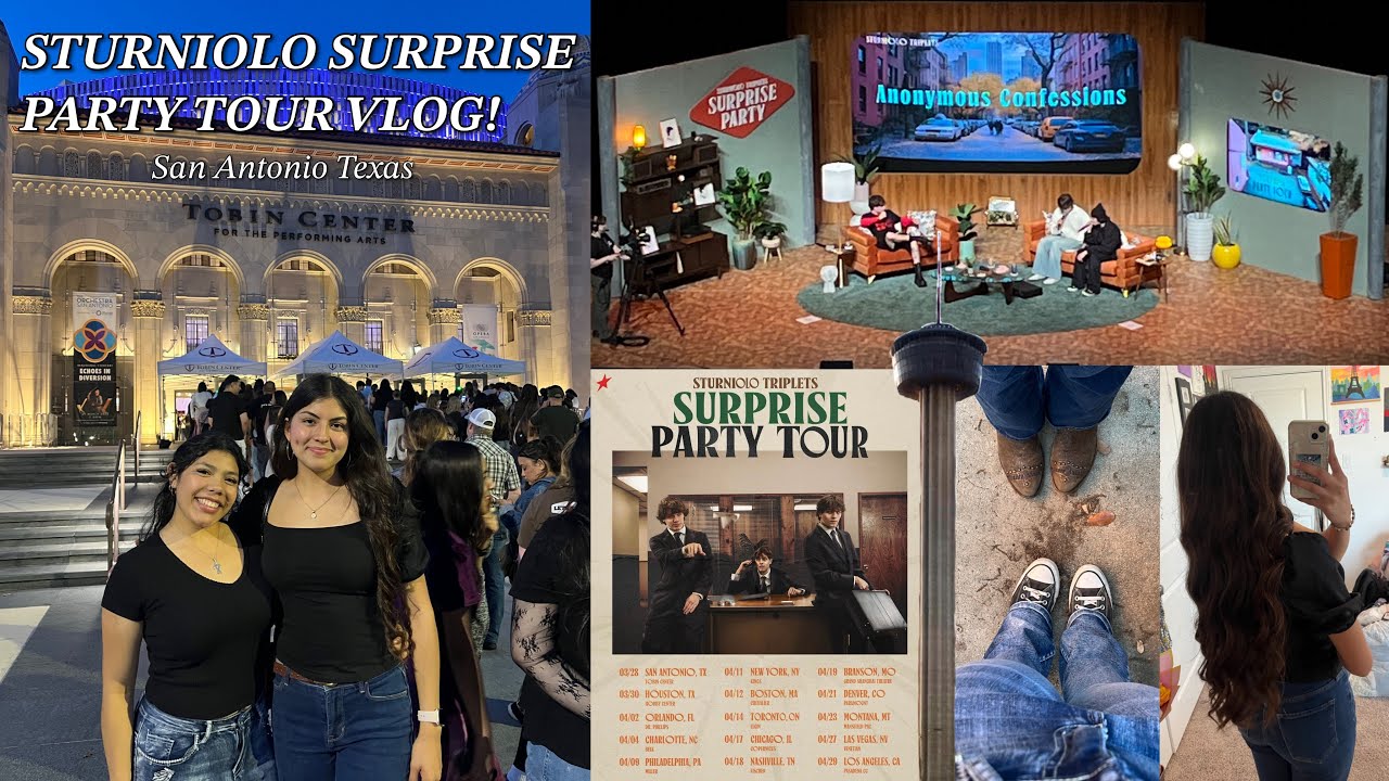 STURNIOLO SURPRISE PARTY TOUR | San Antonio | GRWM + VLOG 📸 - YouTube