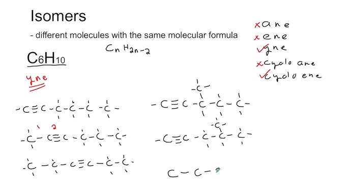 Draw The Structural Isomers For The Molecular Form