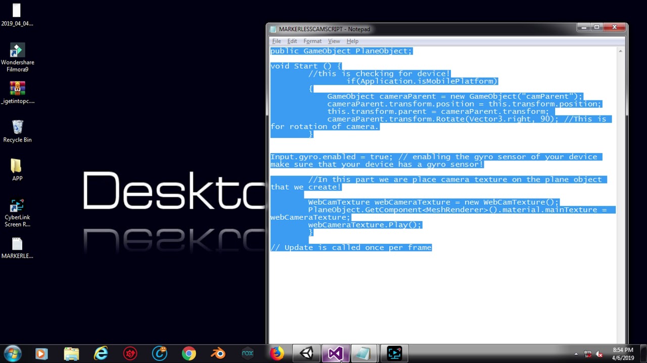 Setup Markerless AR Camera Unity (Without Vuforia!!) - YouTube