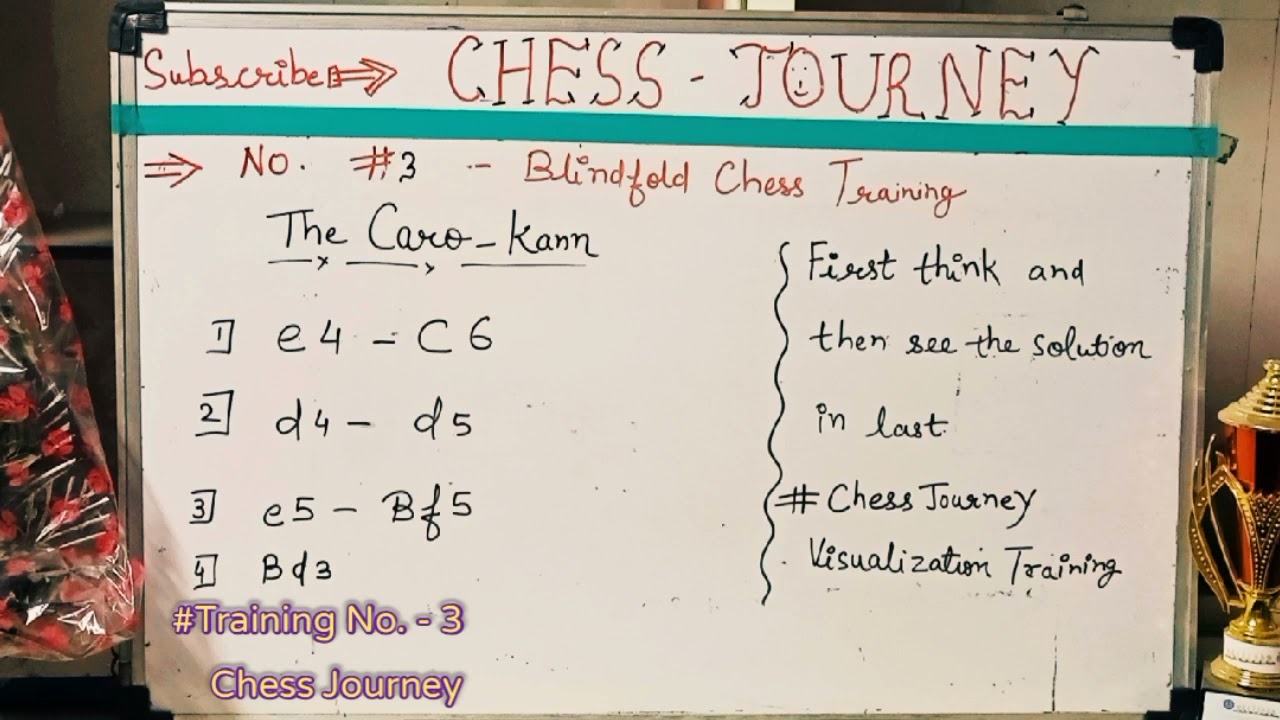 No.#3 - Blindfold Chess Training - The Caro Kann Opening @Chess Journey ...