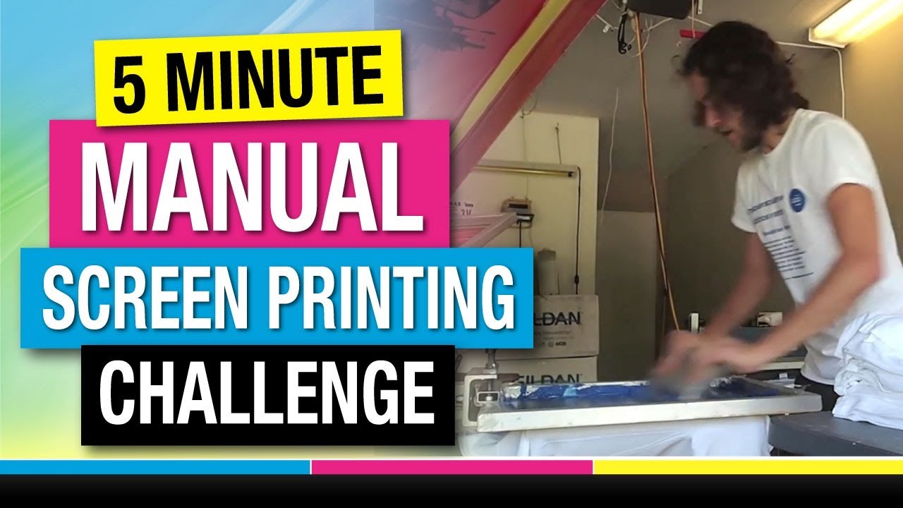 I Tried Manual Screen Printing - DIY Printing Press - YouTube