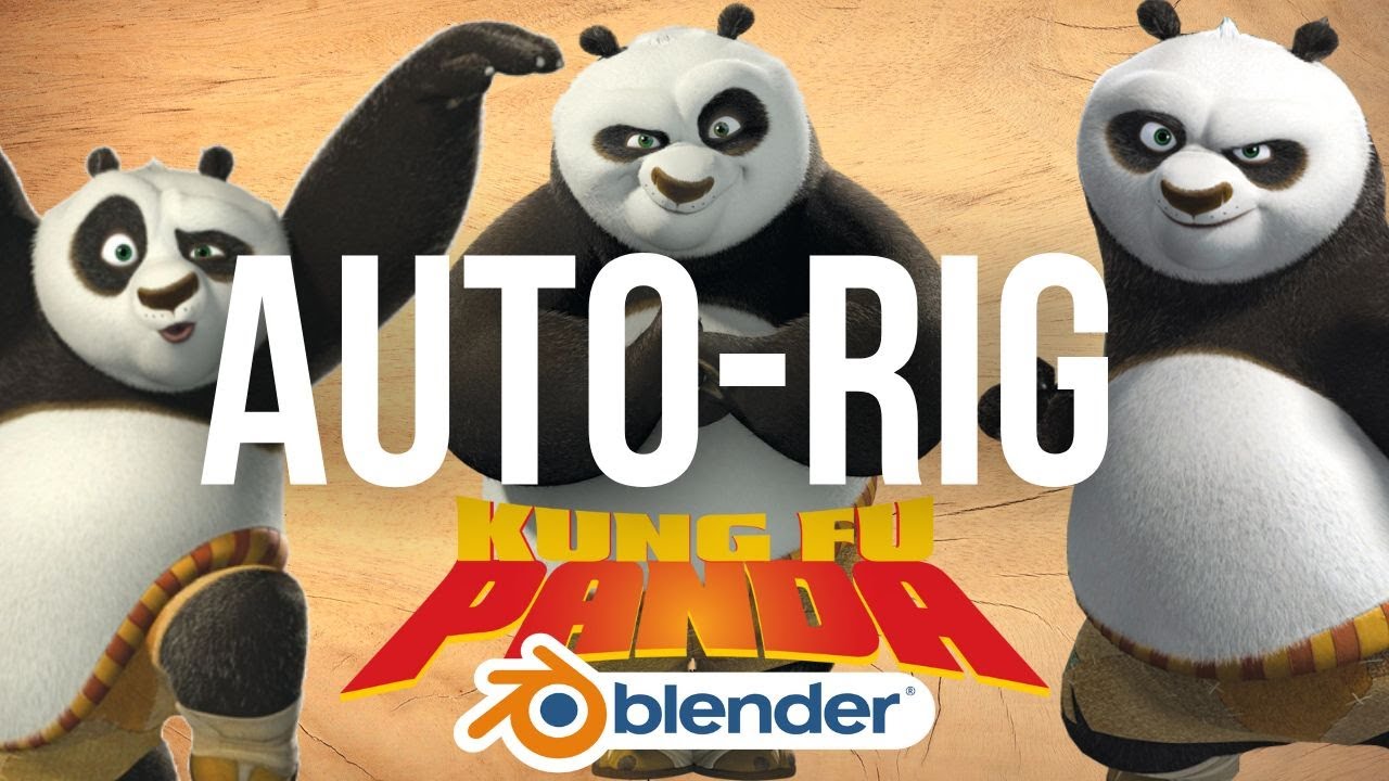 Blender Rigging Tutorial | Kung Fu Panda Rigging in Blender with Auto ...