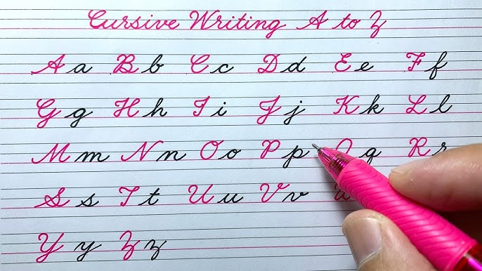 Lettres En Cursive Free Printable Cursive Alphabet Practice Sheets:
