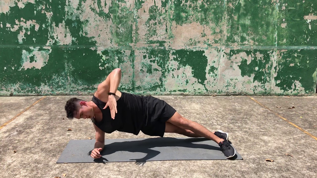 Side Plank Rotation - YouTube