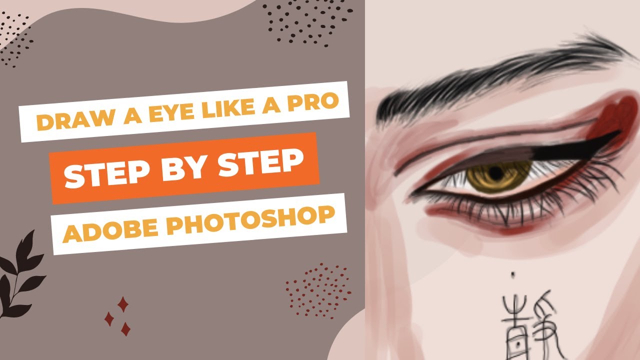How To Draw a Eye Like A Pro in Adobe Photoshop - Create an Eye Easy ...