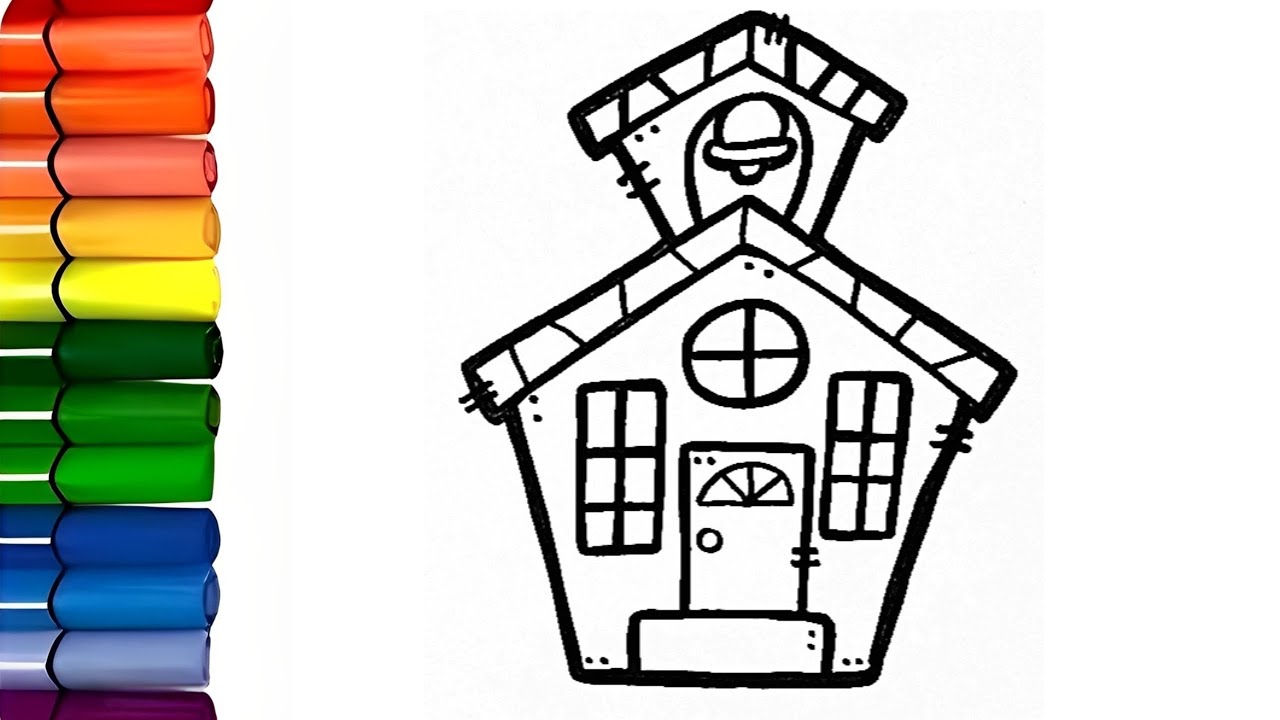 How to Draw a Bell Tower for Kids/ Easy Drawings - YouTube