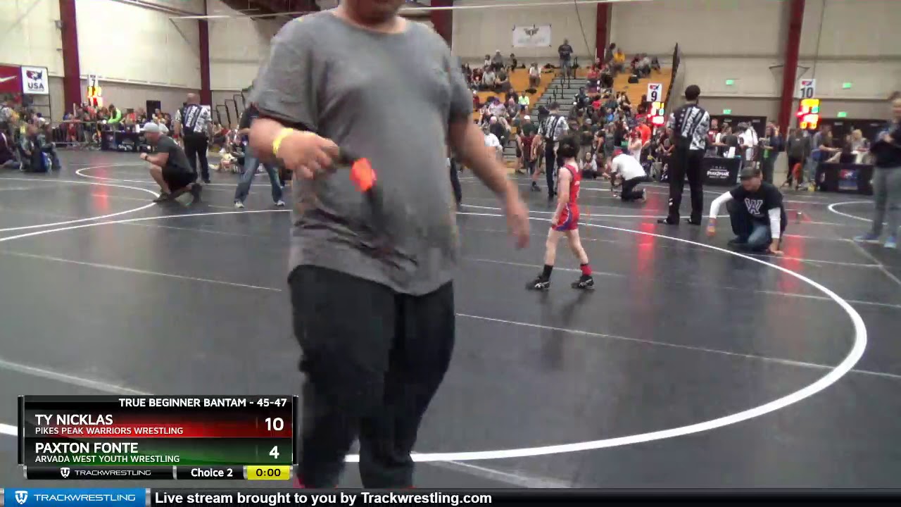 True Beginner Bantam 45-47 Paxton Fonte Arvada West Youth Wrestling Vs ...