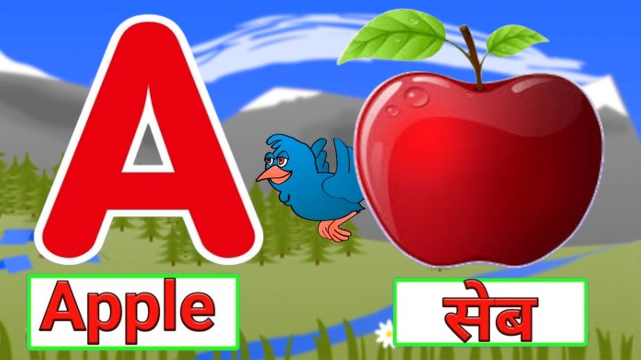 One two three, 1 to 100 counting, ABCD, A for Apple, 123 Numbers, learn ...