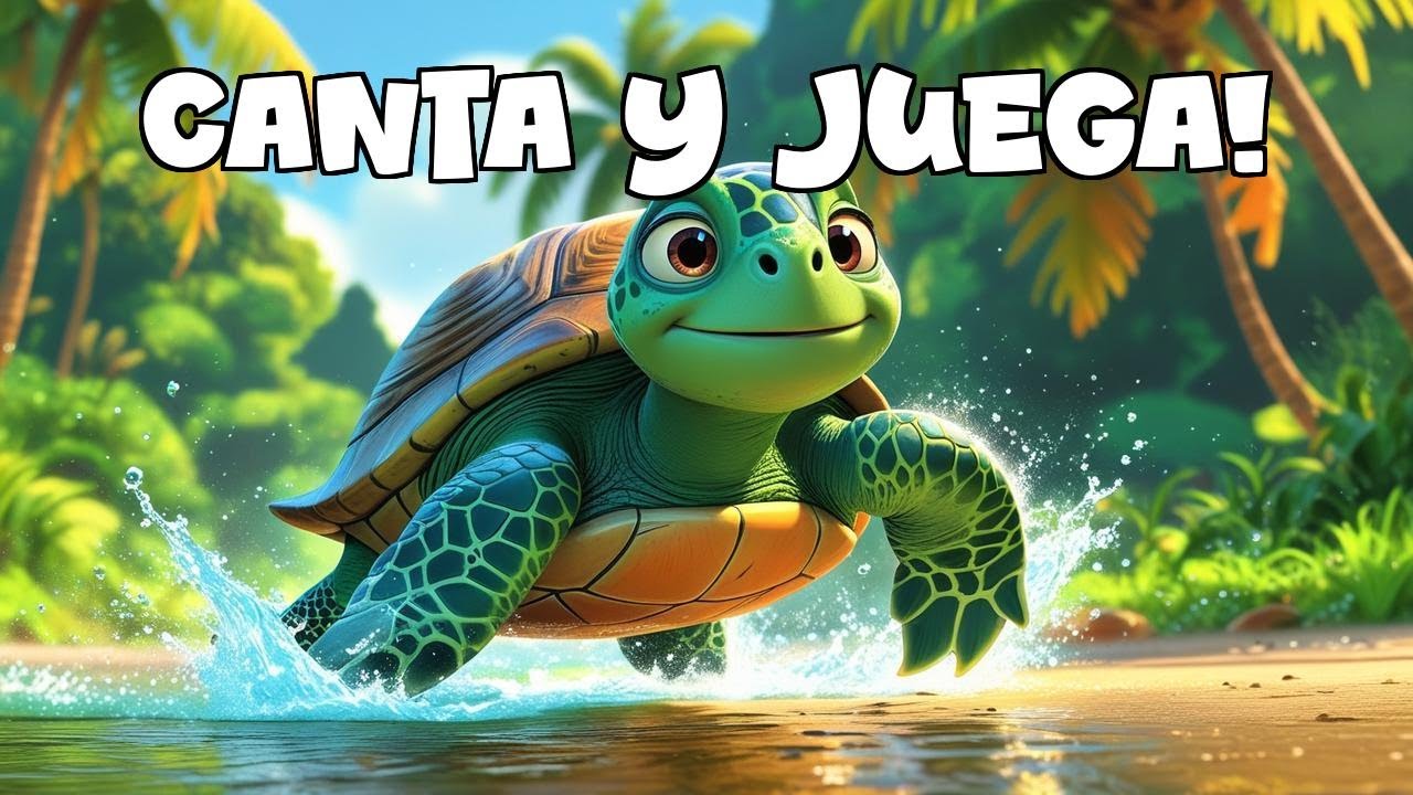 🐢🎶 La tortuga veloz – música para niños pequeños - YouTube