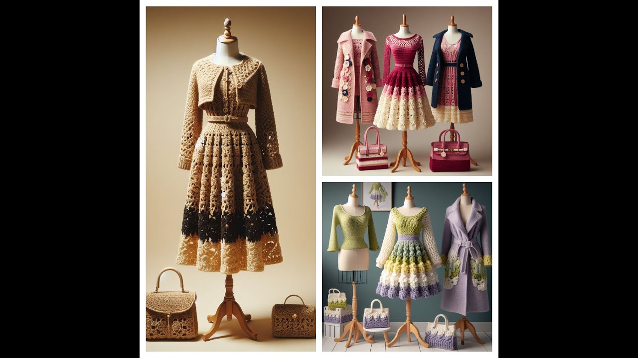 BEAUTIFUL KNIT DRESSES WITH MATCHING COATS🥰(SHARING IDEAS) - YouTube