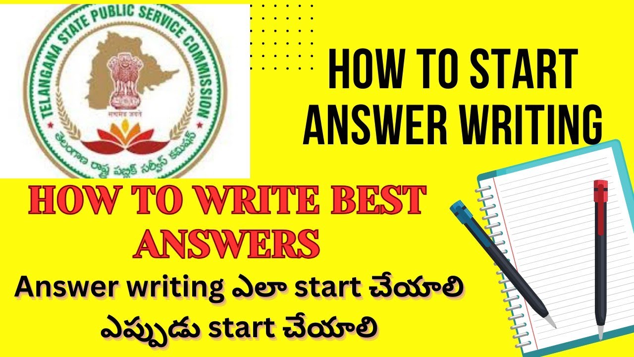 HOW TO START ANSWER WRITING ||Answer writing ఎలా start చేయాలి,ఎప్పుడు ...
