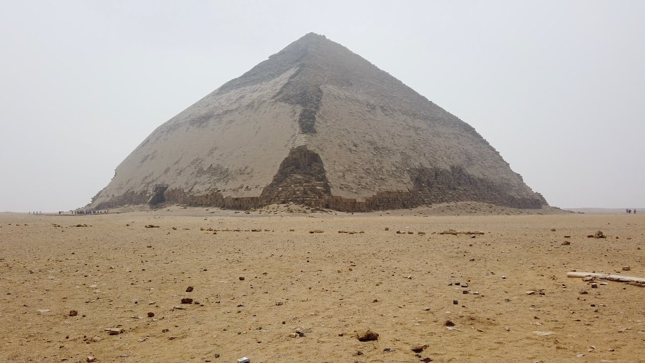 Exploring The Bent Pyramid And Red Pyramid Of Dashur In Egypt - YouTube
