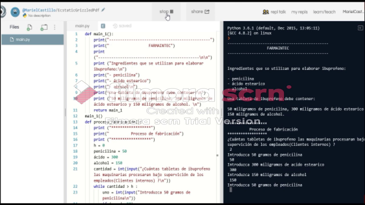 Proyecto de programación - YouTube