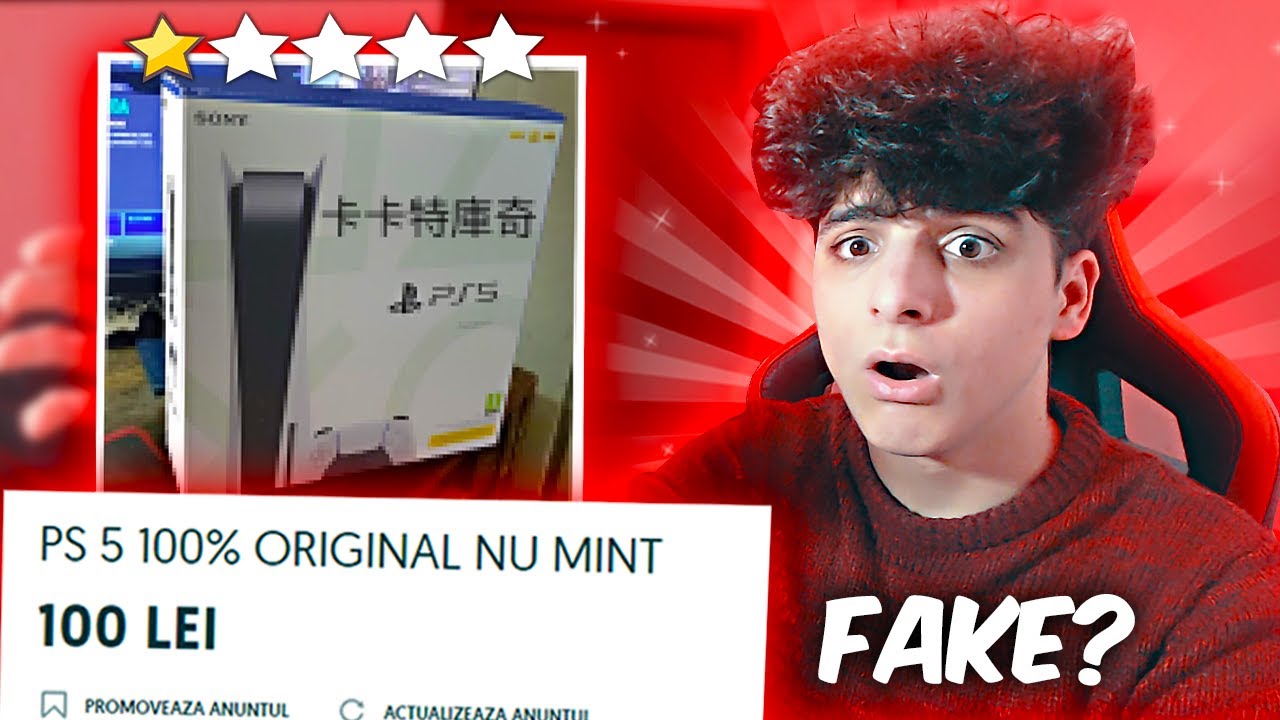 PS5 CU 100 DE LEI din CHINA *e fake?* - YouTube