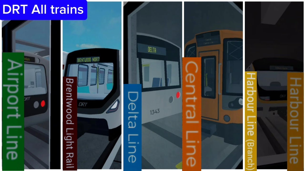 (Raw footage) All DRT Trains (Delta Line Project, Roblox) - YouTube
