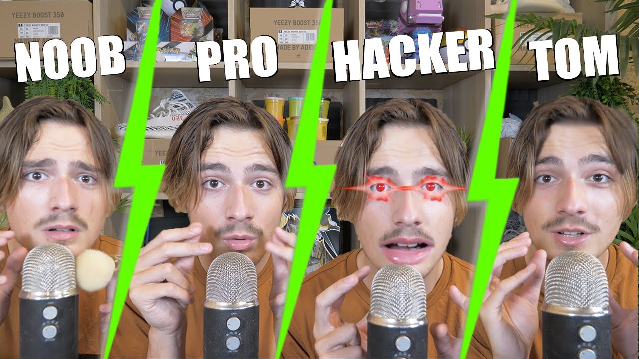 ASMR NOOB VS PRO VS HACKER VS TOMASMR - YouTube