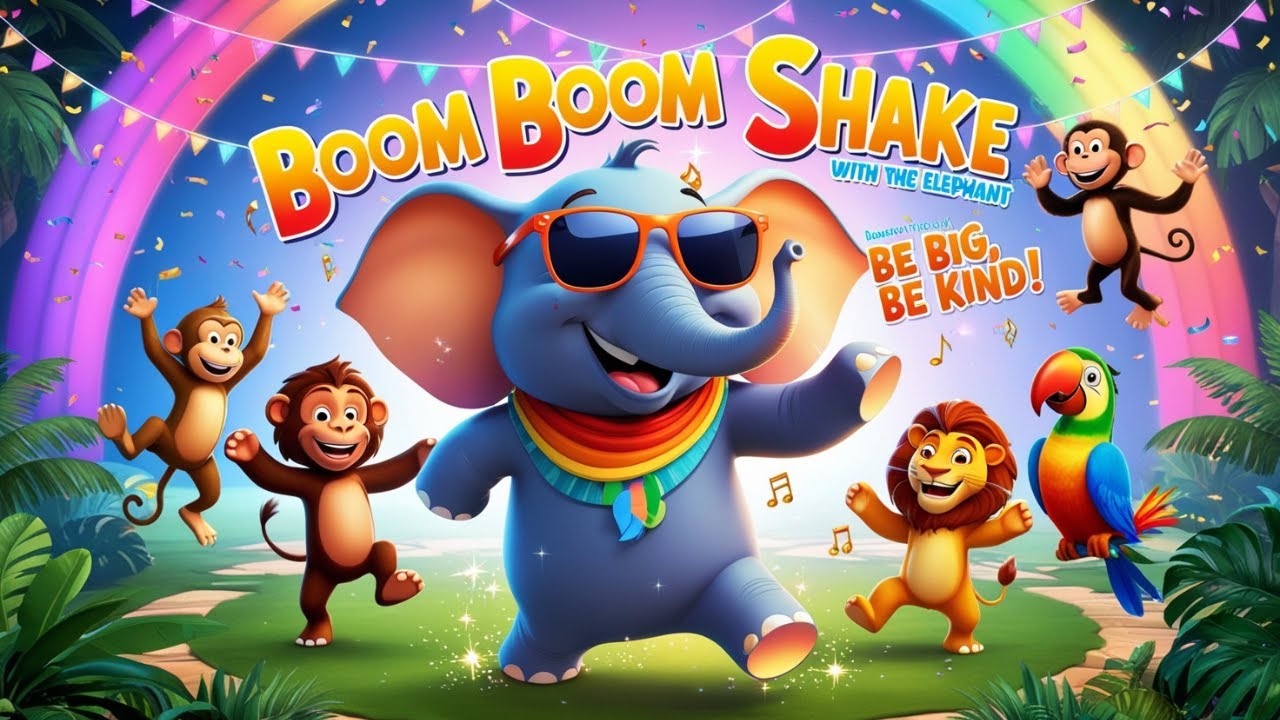 BOOM BOOM SHAKE with the Elephant! Be Big Be Kind@Funtime4545-t8k - YouTube